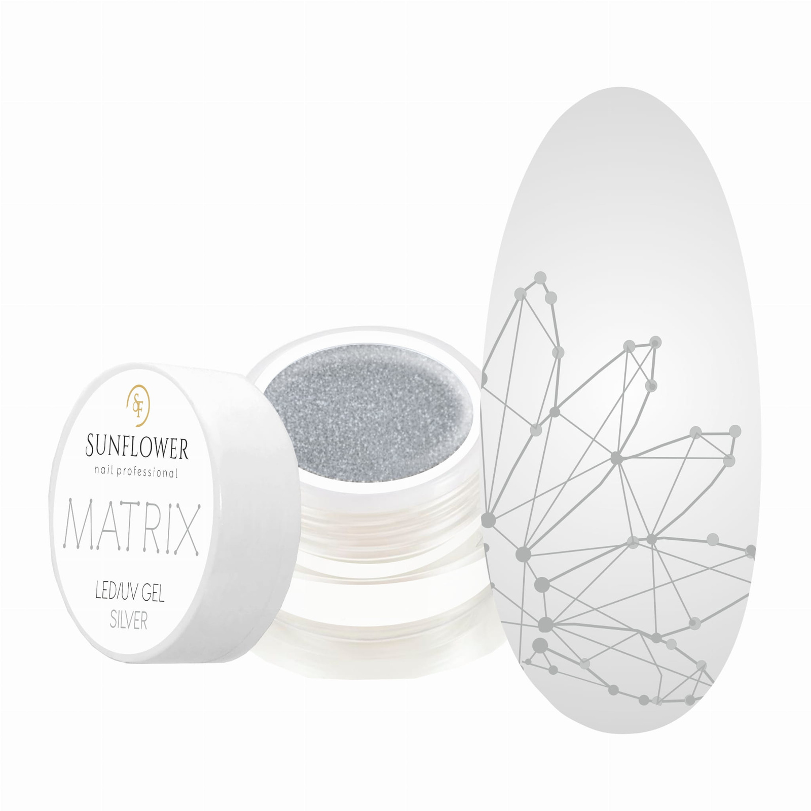 Matrix (Spider) Gel Kolor - Silver | ŻELE UV \ PAINT - ŻEL UV FARBKA ...